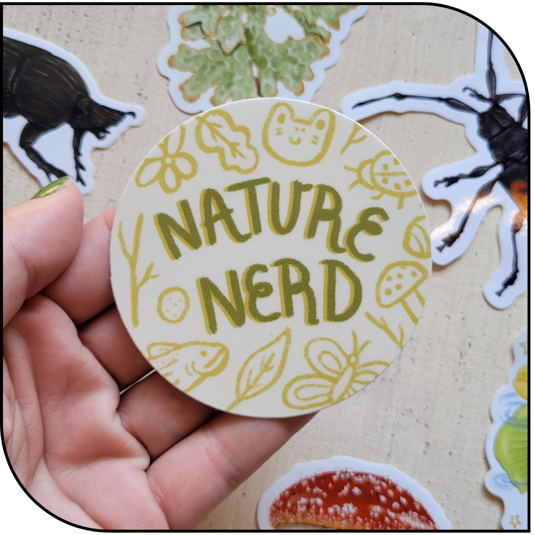 NATURE NERD STICKER – thehollowbird